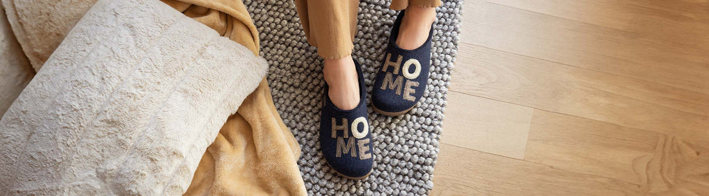 Pantofole uomo in stile tirolese | decori e ricami - Haflinger Italia